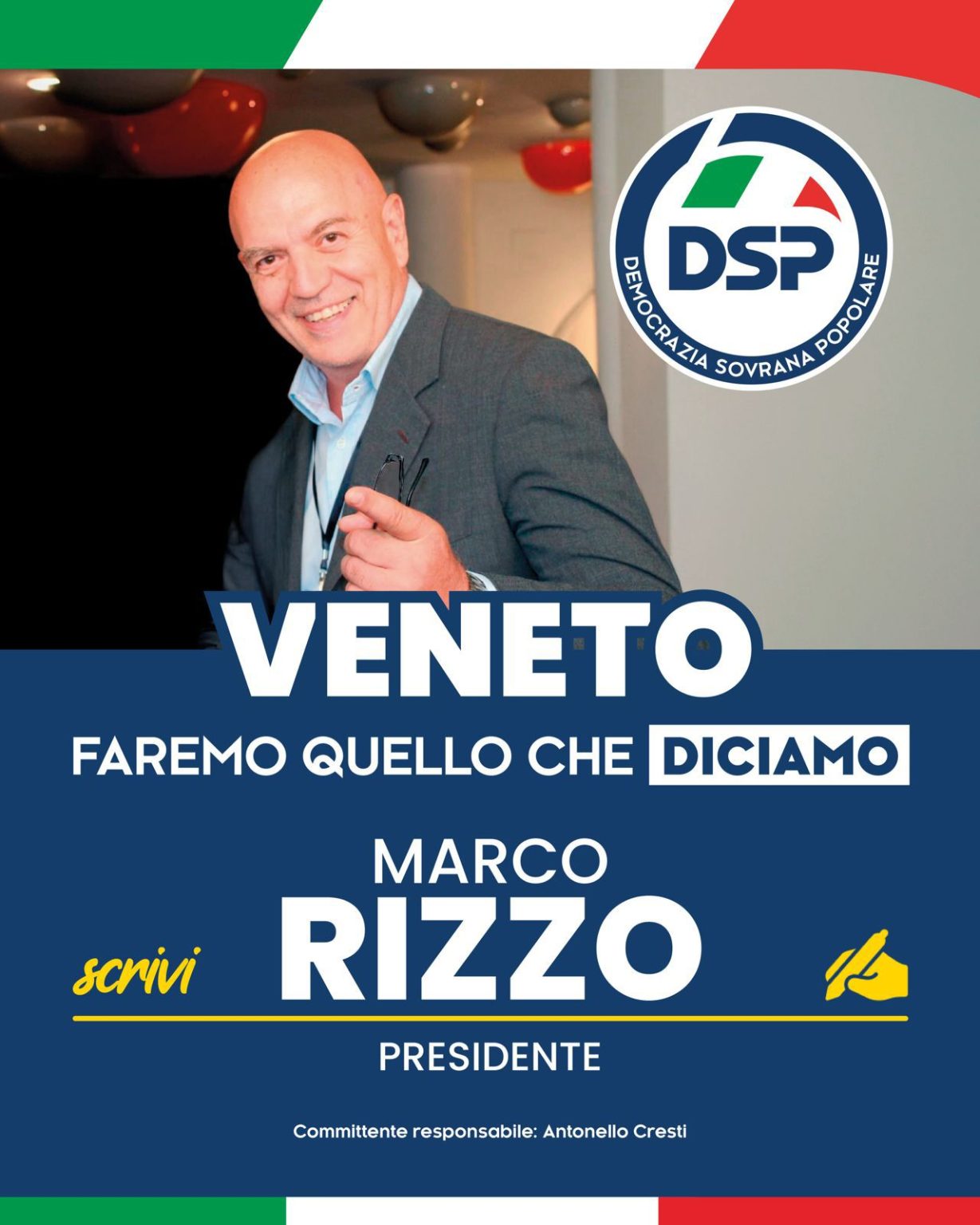 Marco Rizzo si candida alla presidenza del Veneto