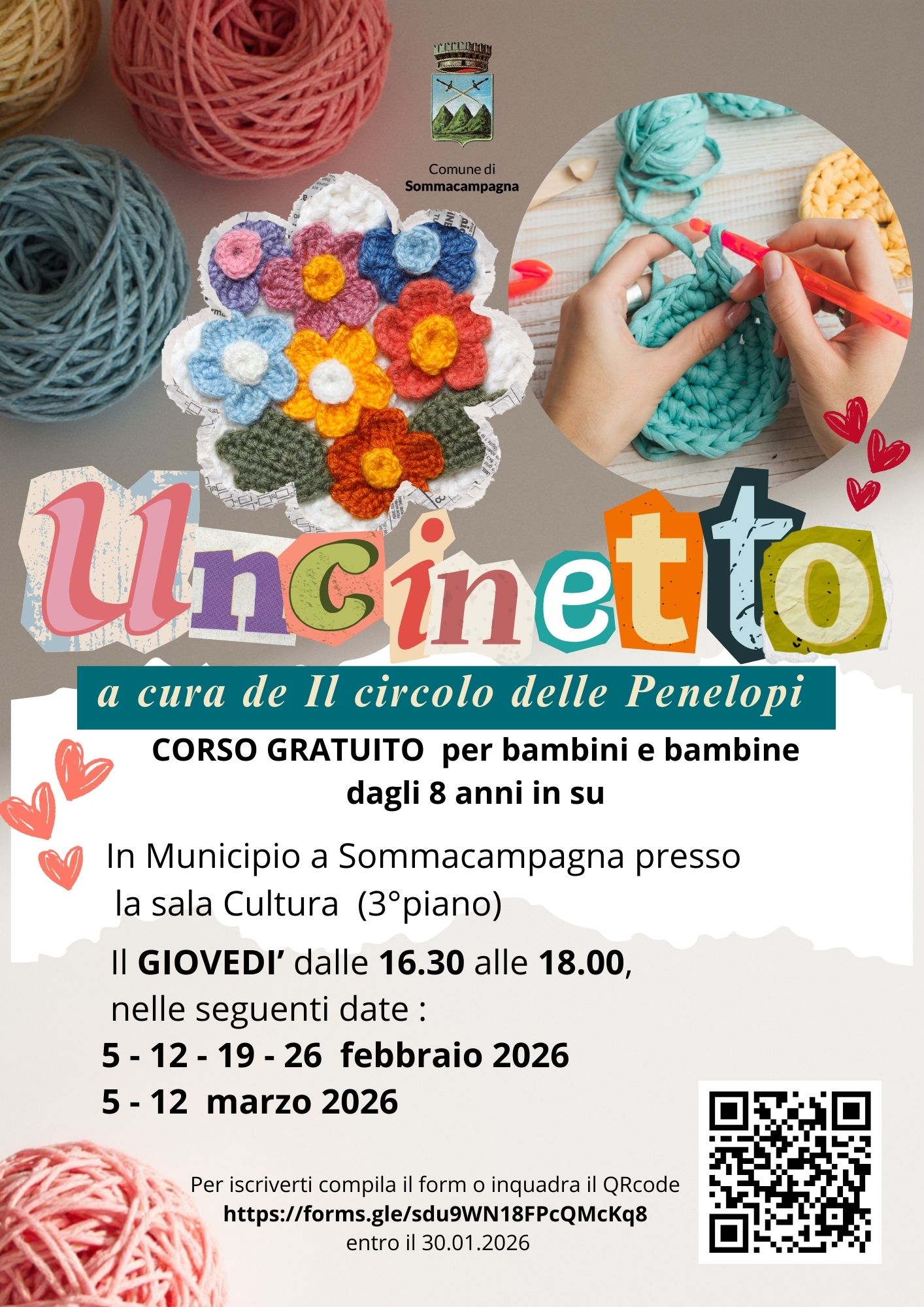 Sommacampagna, al via un corso gratuito di uncinetto per bambine e ...